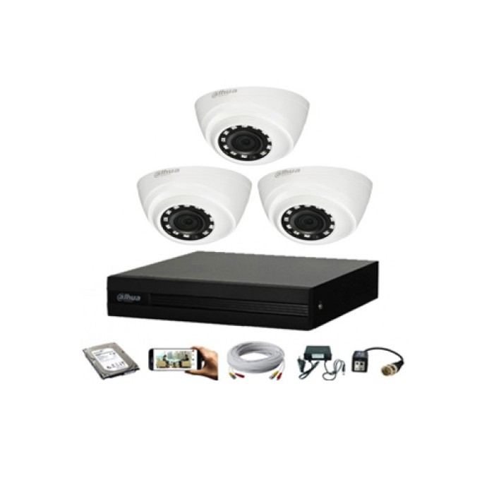 Dahua 3 Unit CC Camera Package Price in BD